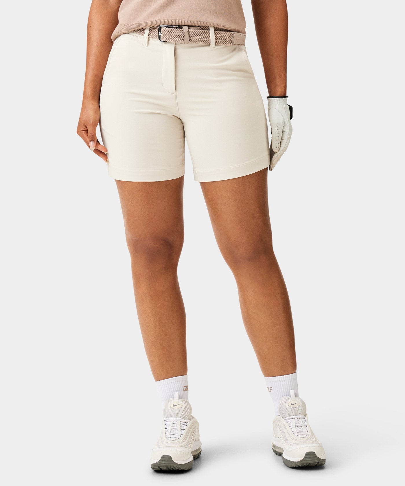 Bone White Flex shorts - Macade