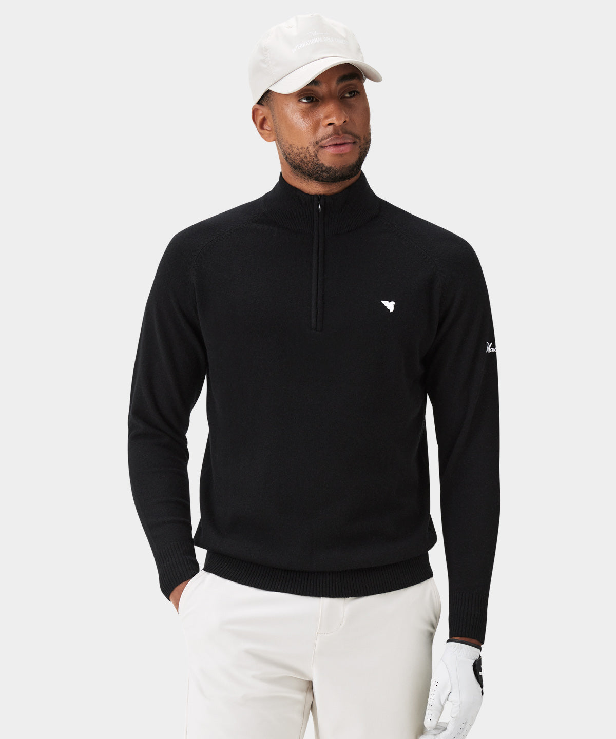 Men's Bridge Merino Quarter Zip Sweater - Macade Golf
