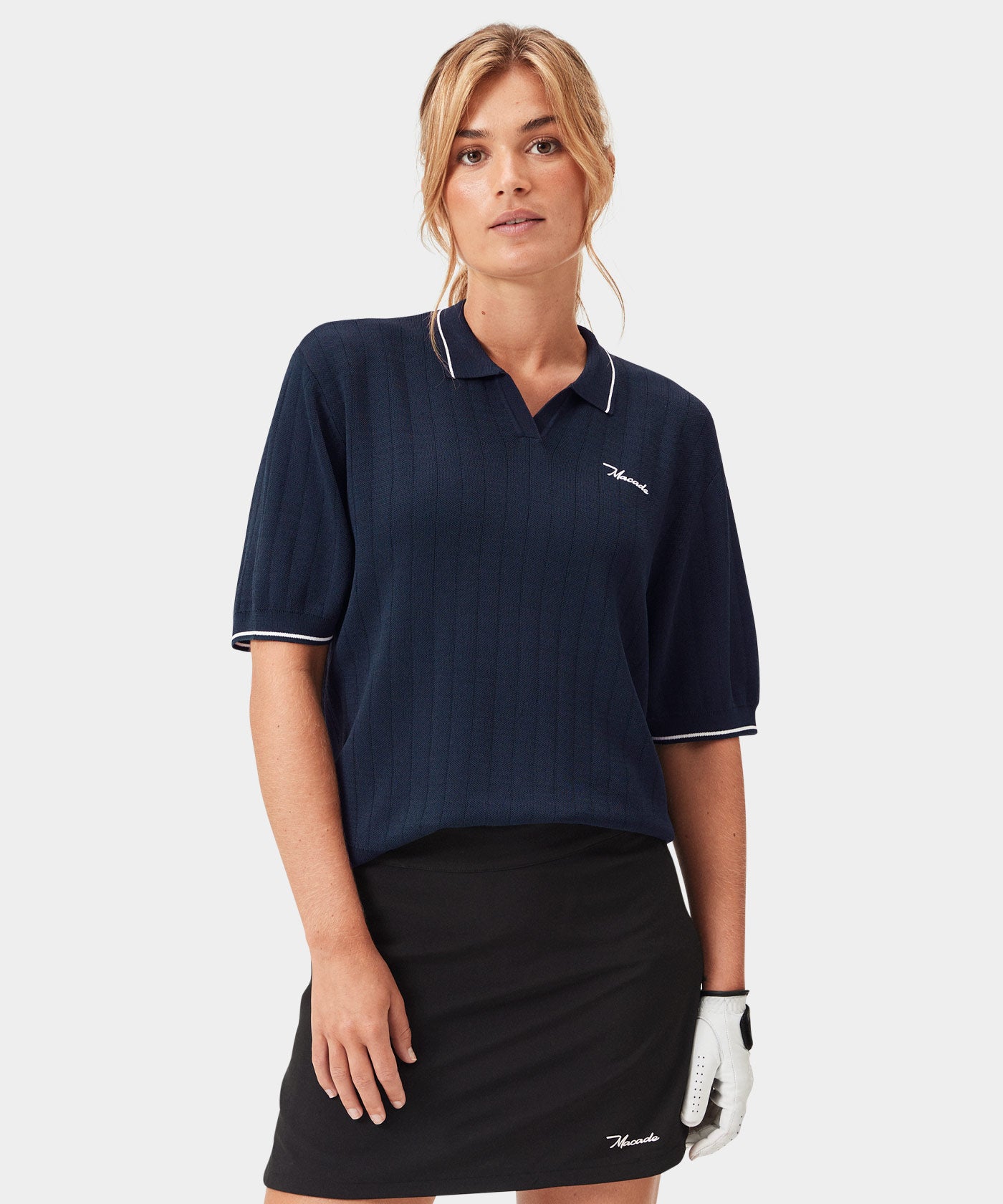 Navy Range Knit Shirt – Macade