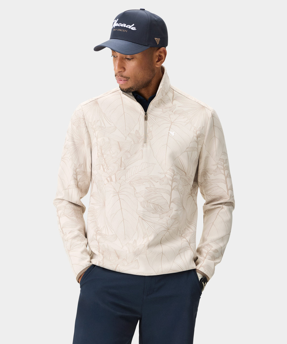 Men's Therma Quarter Zip Golf Sweater - Macade Golf