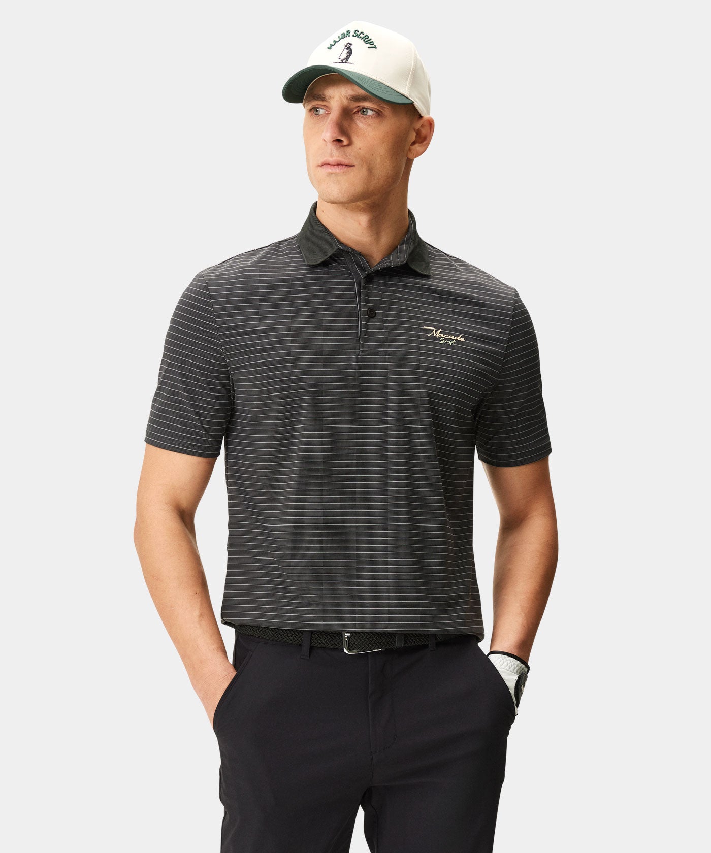 Pine Tech Striped Script Shirt – Macade