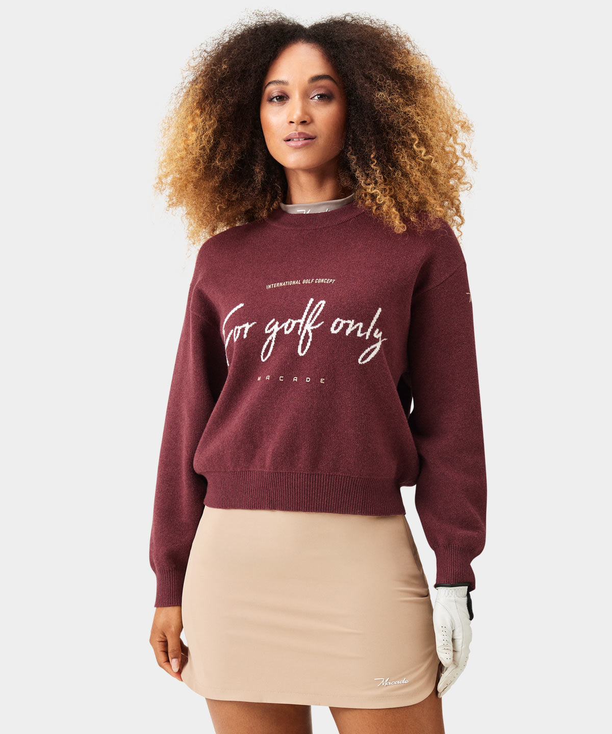 Ruby Script Oversized Knit Sweater – Macade