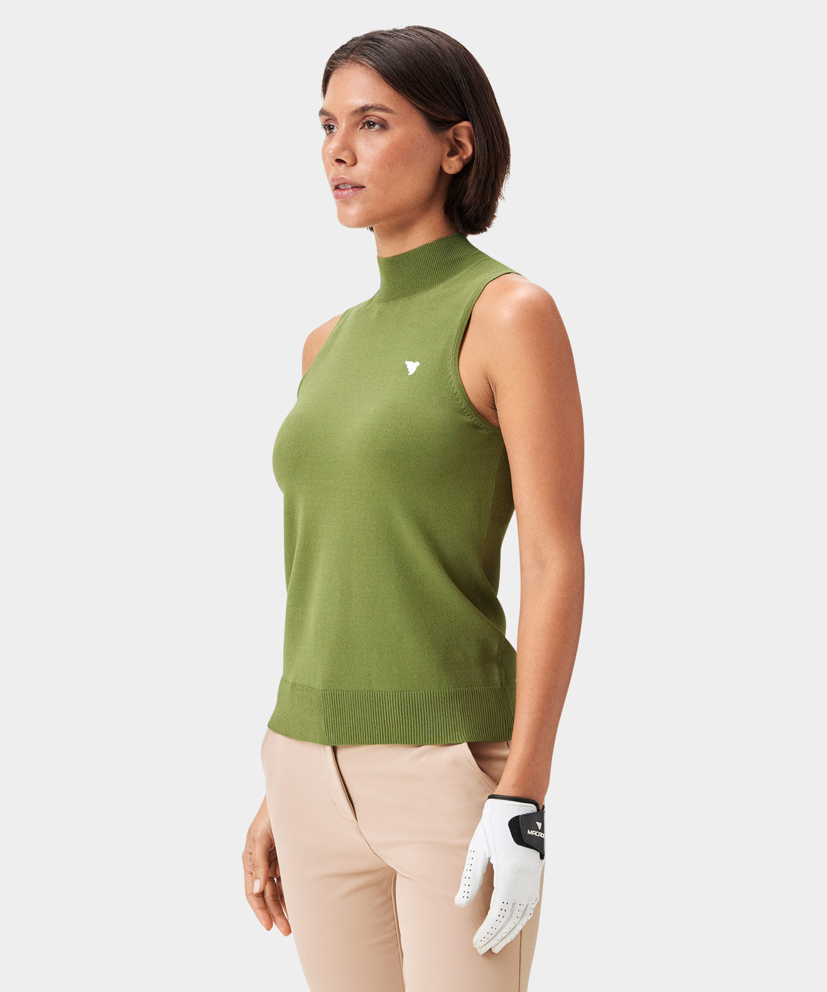 Kayla Sheen Green Air Sleeveless Top - Macade