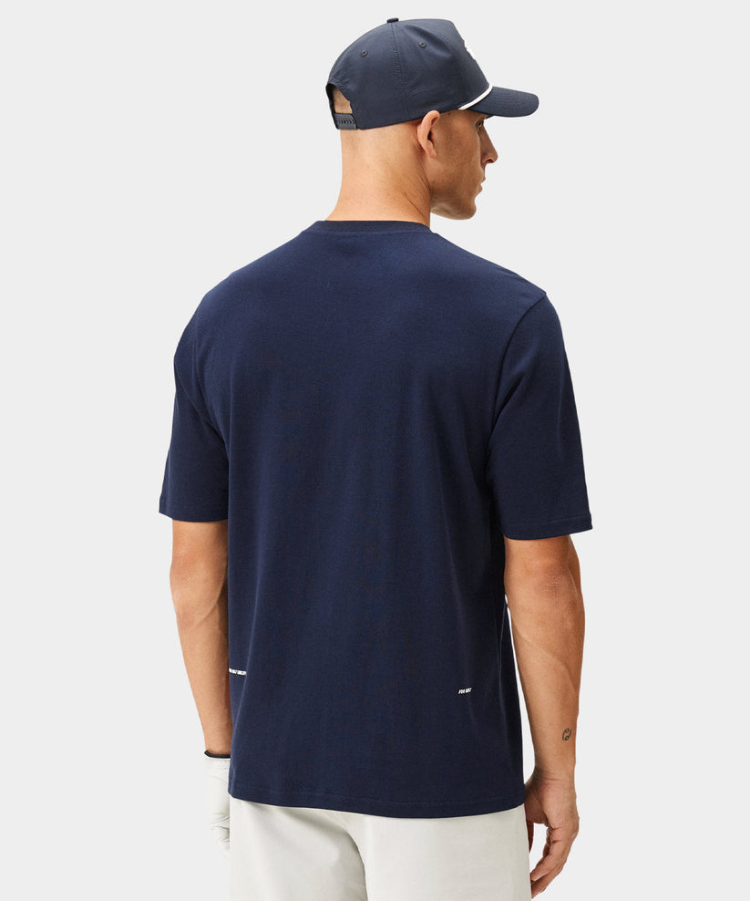 Men's Dark Blue Crossover Tee - Macade Golf