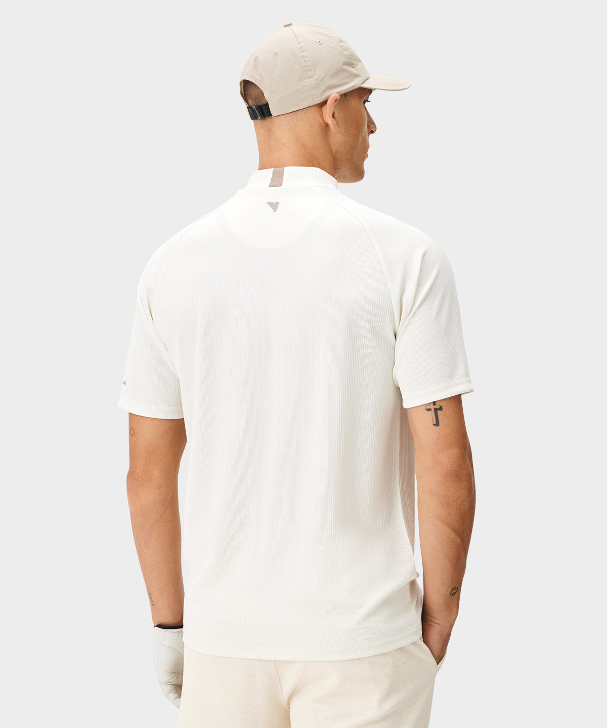 Men's Tyler White Mock Neck Tee - Macade Golf