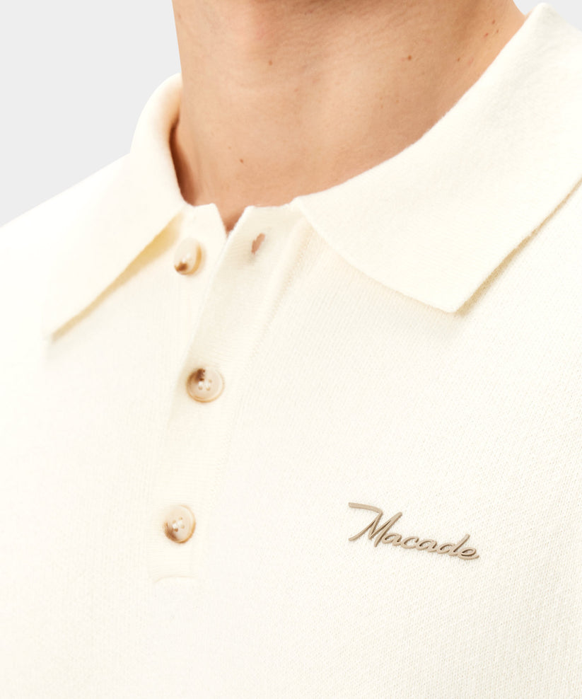 Powder Club Knit Polo – Macade