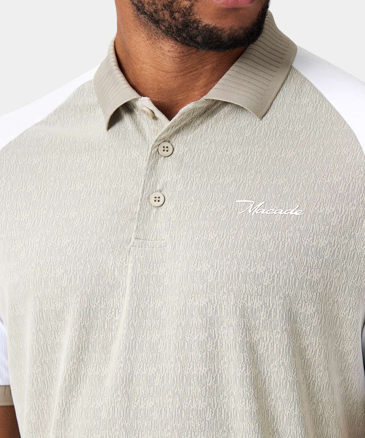 Men's Tan TR Pro Shirt - Macade Golf