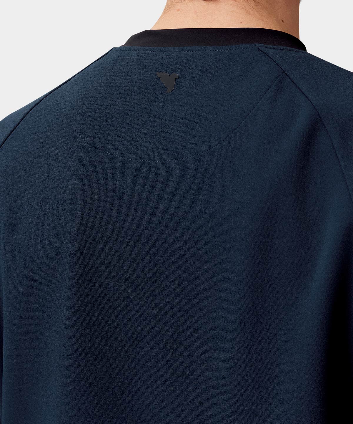Men's Ash Navy Tour Crewneck - Macade Golf