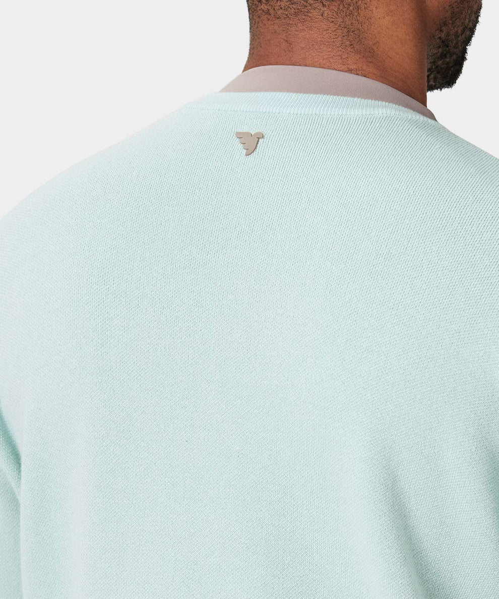 Men's Mint Oversized Knit Crewneck - Macade Golf