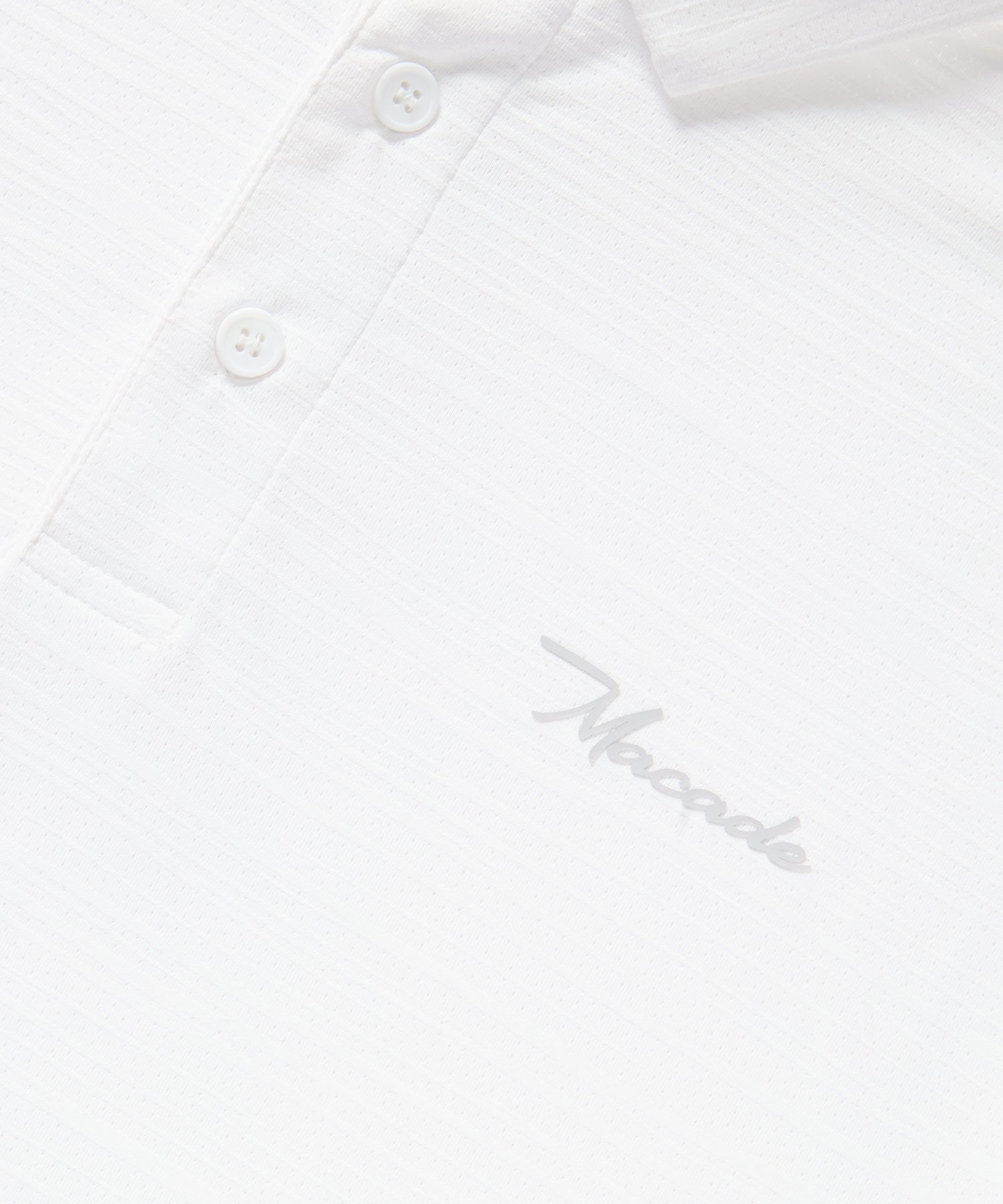 Men's Flight White Signature Shirt - Macade Golf