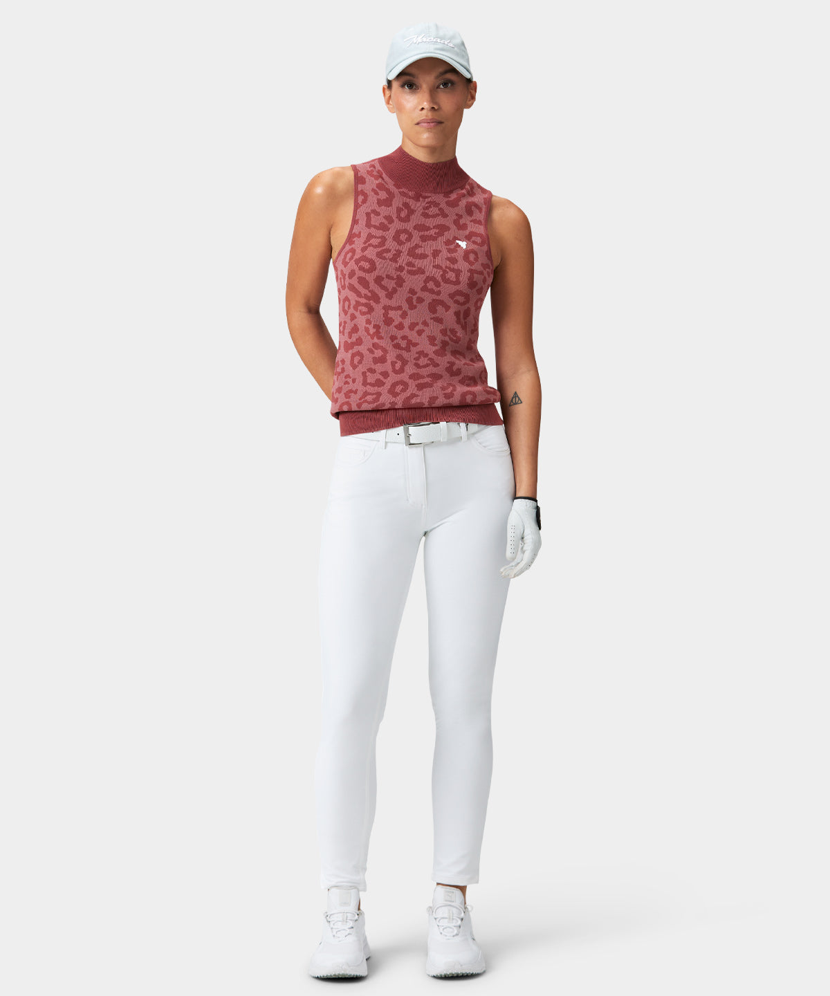 Women's Cara White Lightweight Trouser - Macade Golf