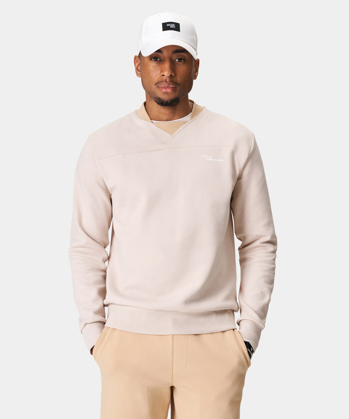 Men's Sand TX Tour Bomber Sweater - Macade Golf